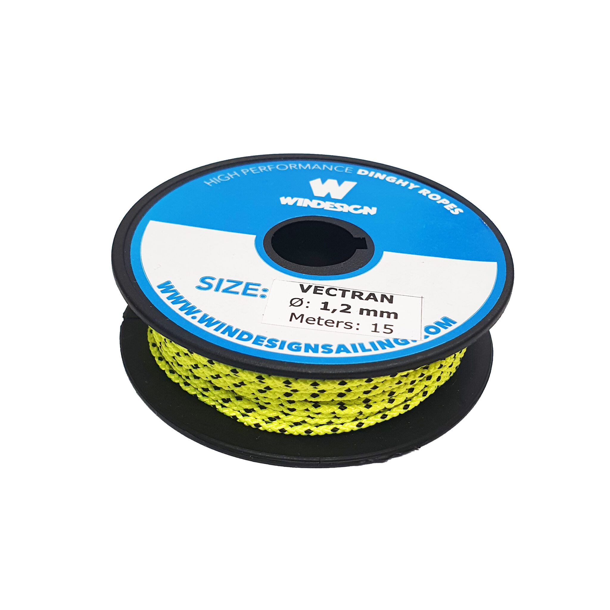 EX1367Y – 1.2 mm Vectran line mini reel 15 m, fluor yellow – Optiparts ...